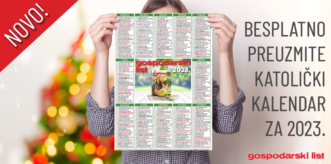 Katolički kalendar 2023. - Gospodarski list