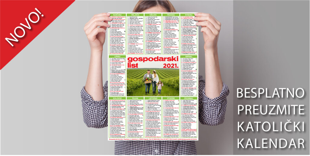Katolički kalendar 2021. - Gospodarski list